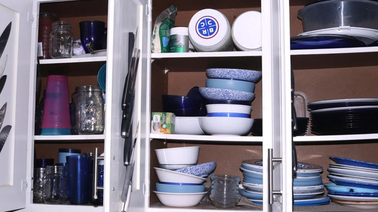 Double The Shelf Space In Your Cluttered Cabinets With A Budget ...