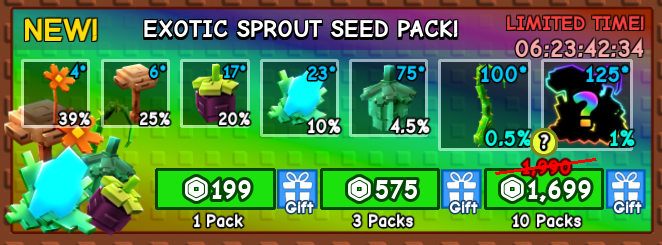 Beanstalk Event Grow a Garden Sprout Seed Pack: How to obtain, best ...