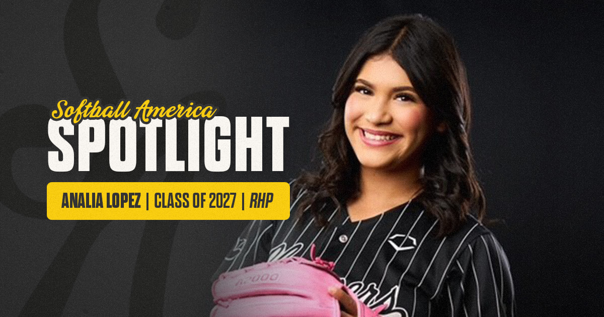 The Softball America Spotlight: 2027 Analia Lopez