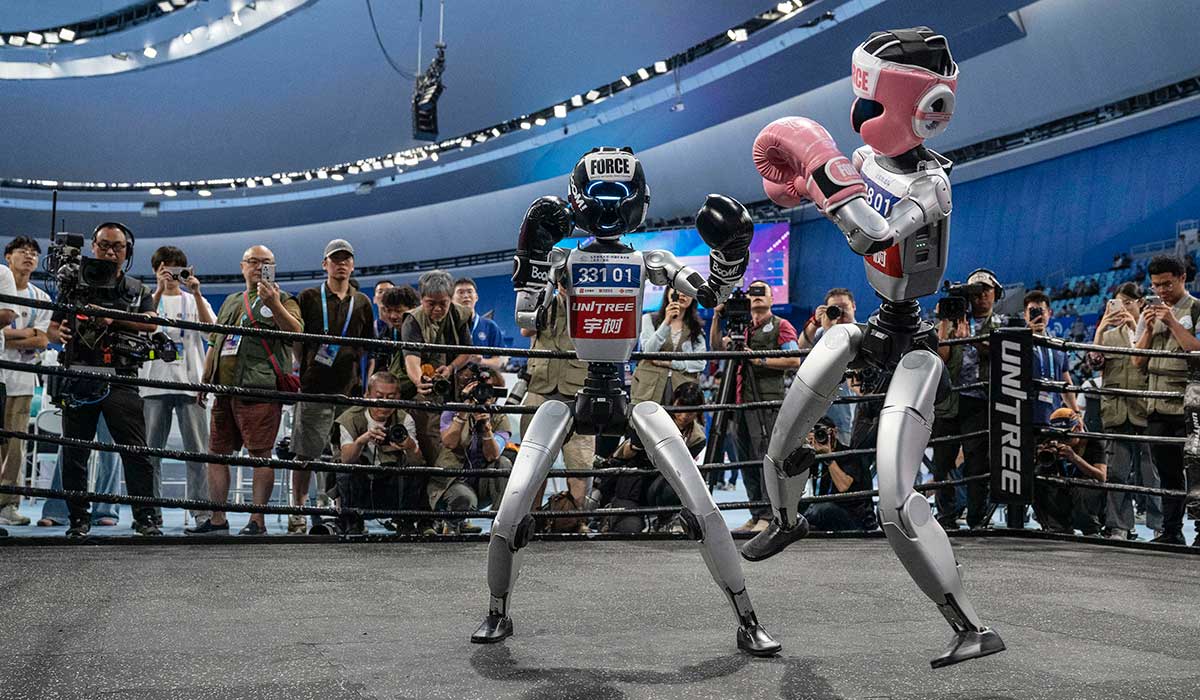 Robot Olympics underway as bots fight for medals in Beijing