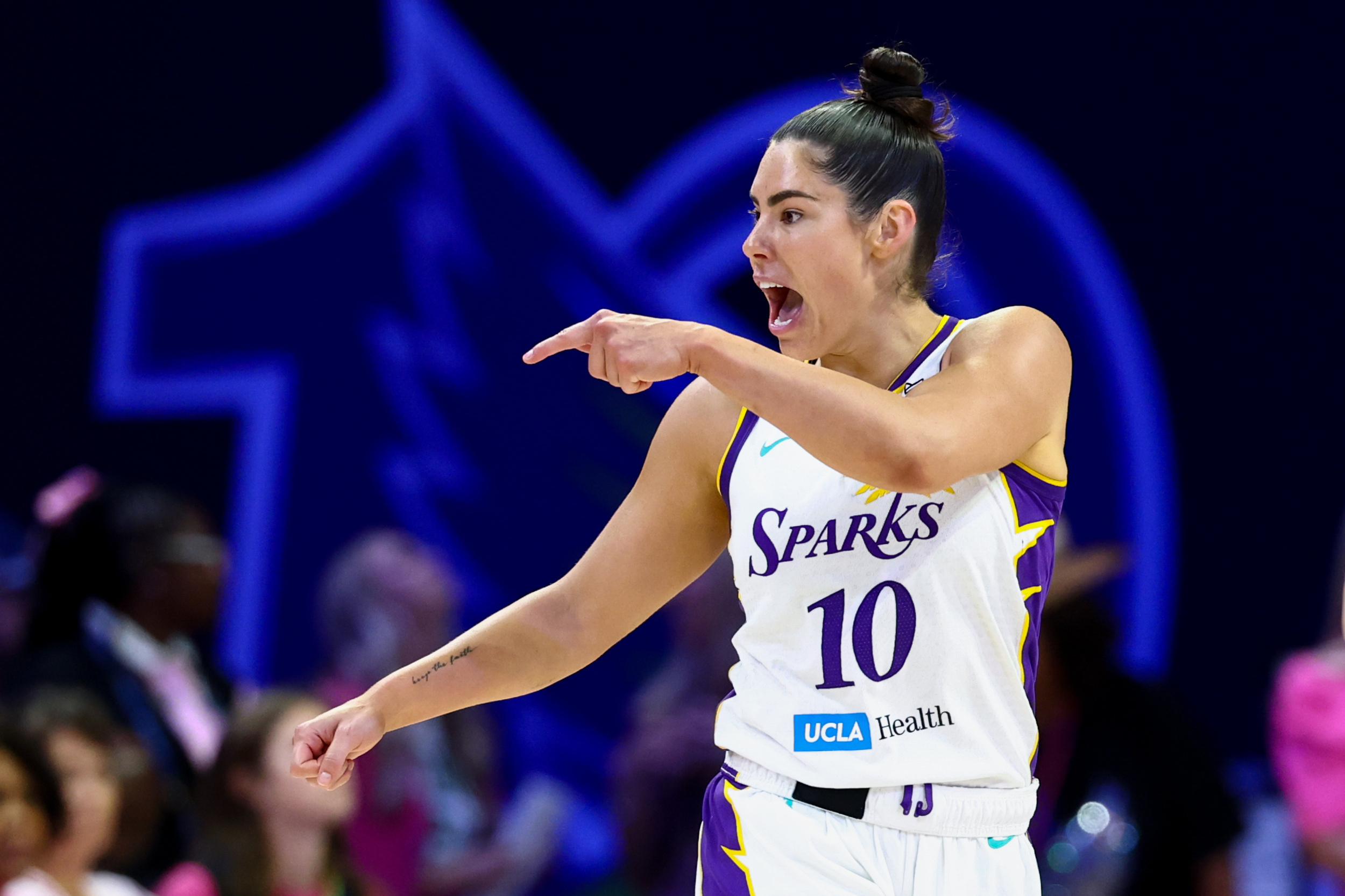 Kelsey Plum addresses her shot at Caitlin Clark