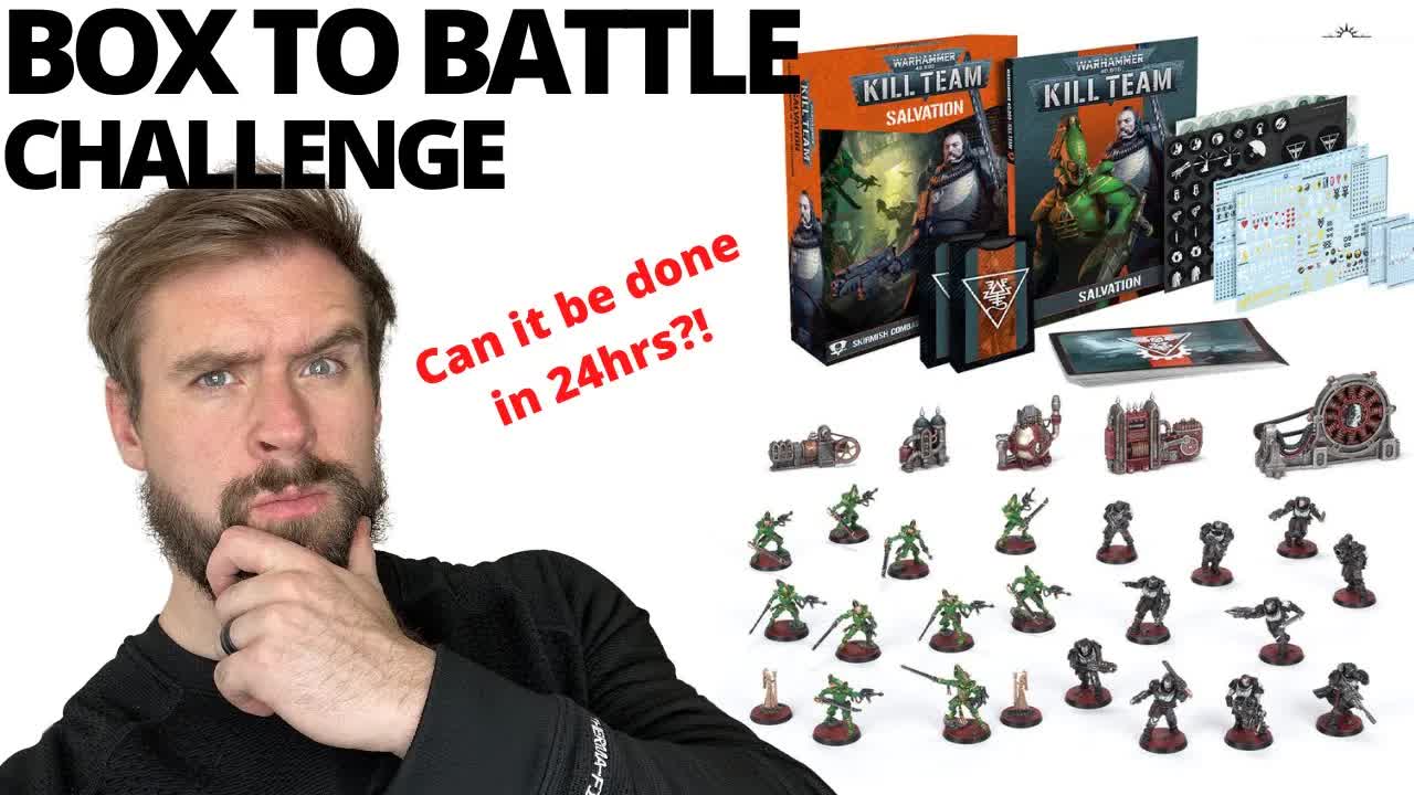 New Kill Team Salvation | Space Marines vs Eldar | Box to battle challenge