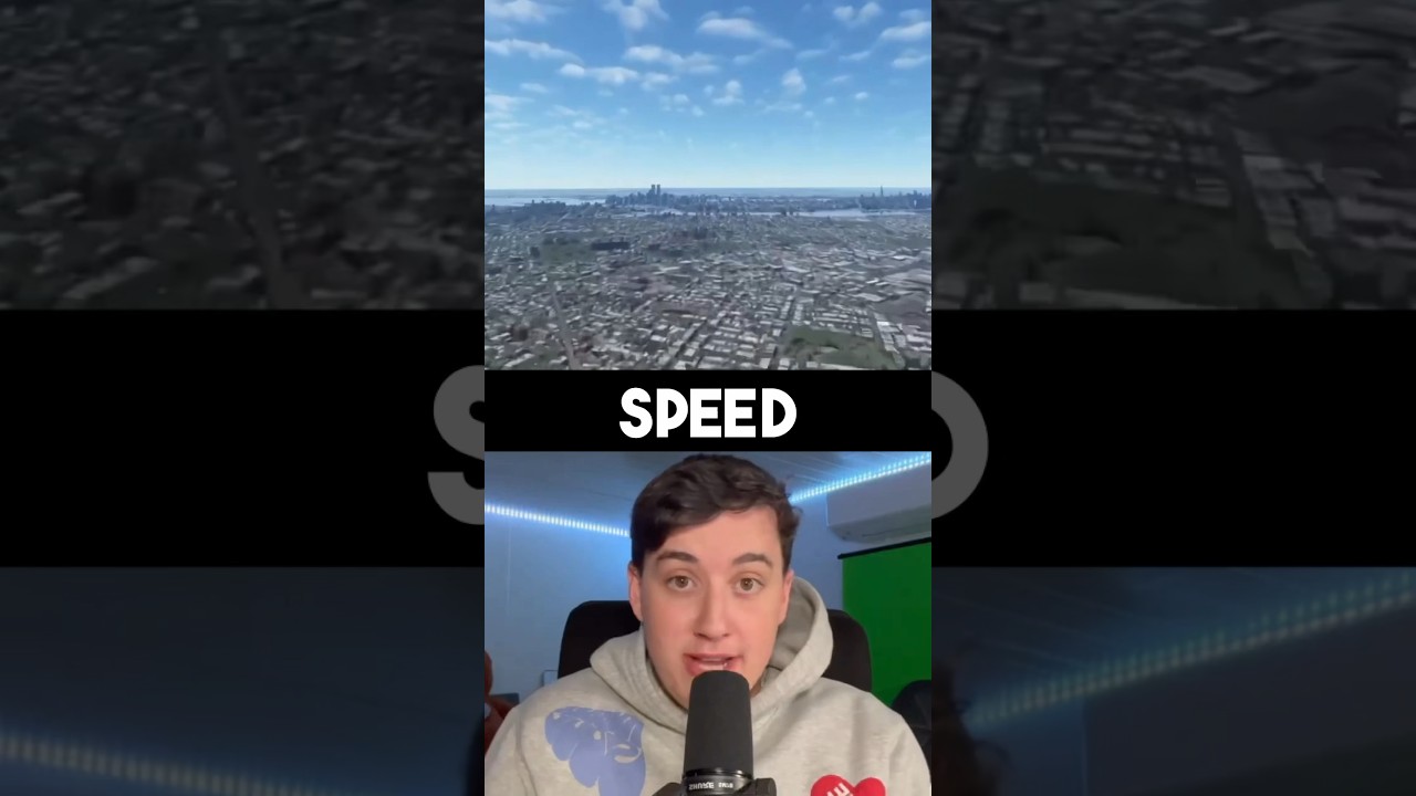 A visual showing how fast light can truly travel