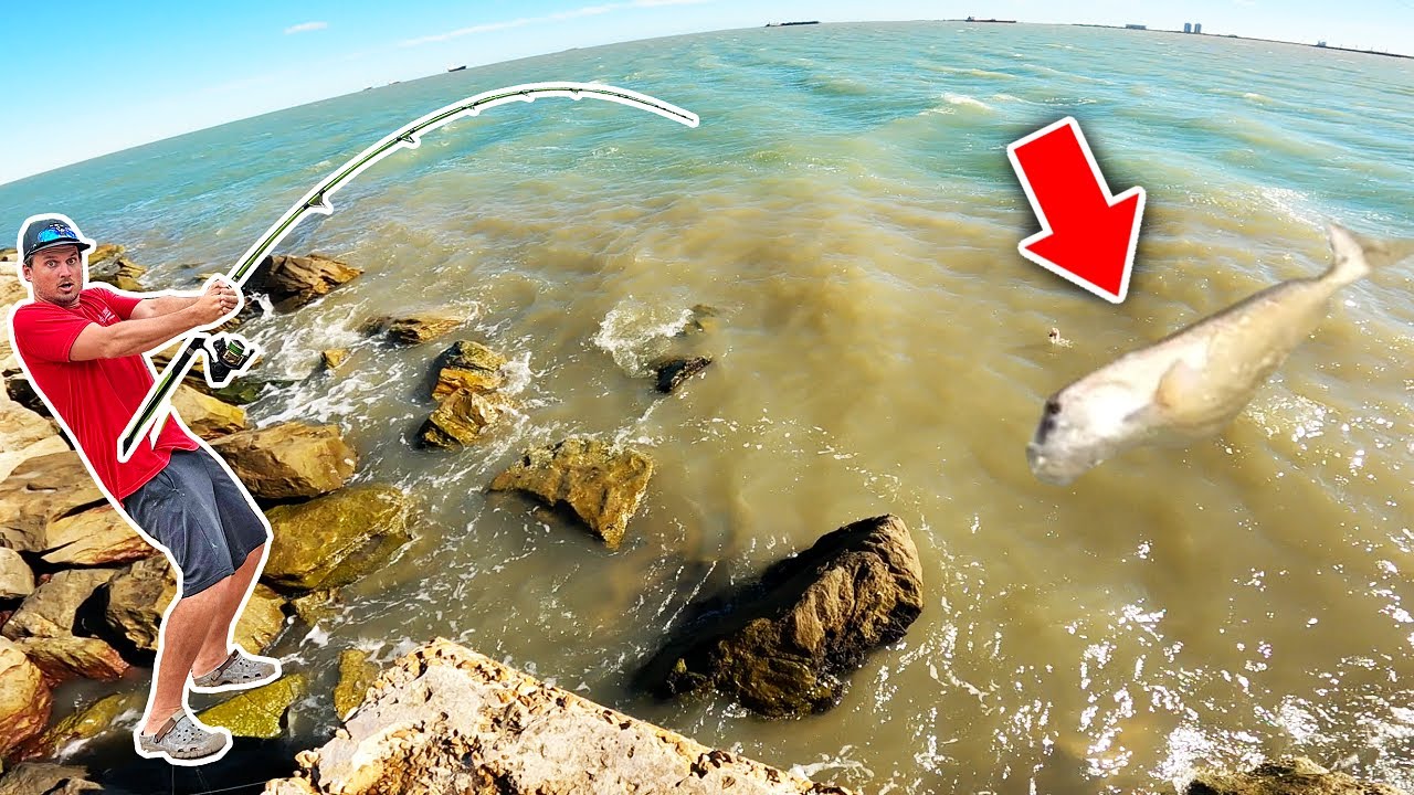 Caught jetty monster during epic saltwater battle