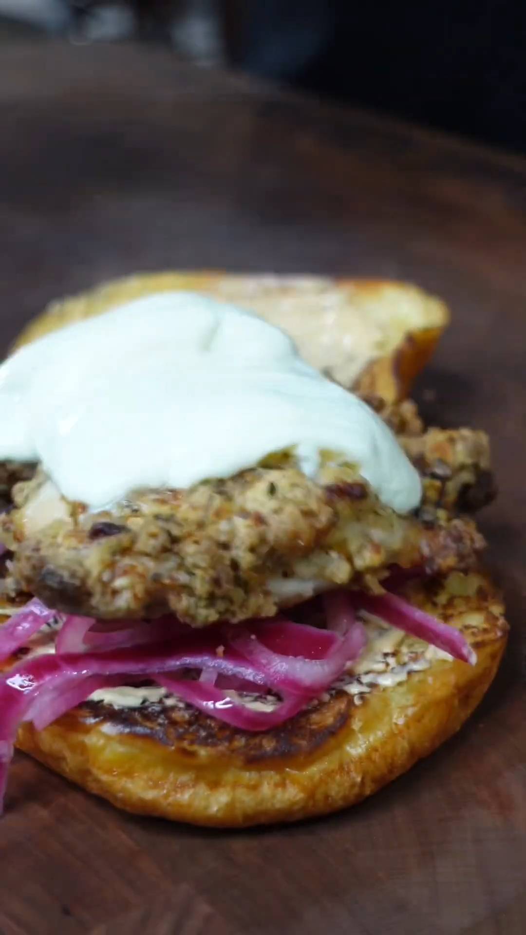 Avocado ranch chicken sandwich