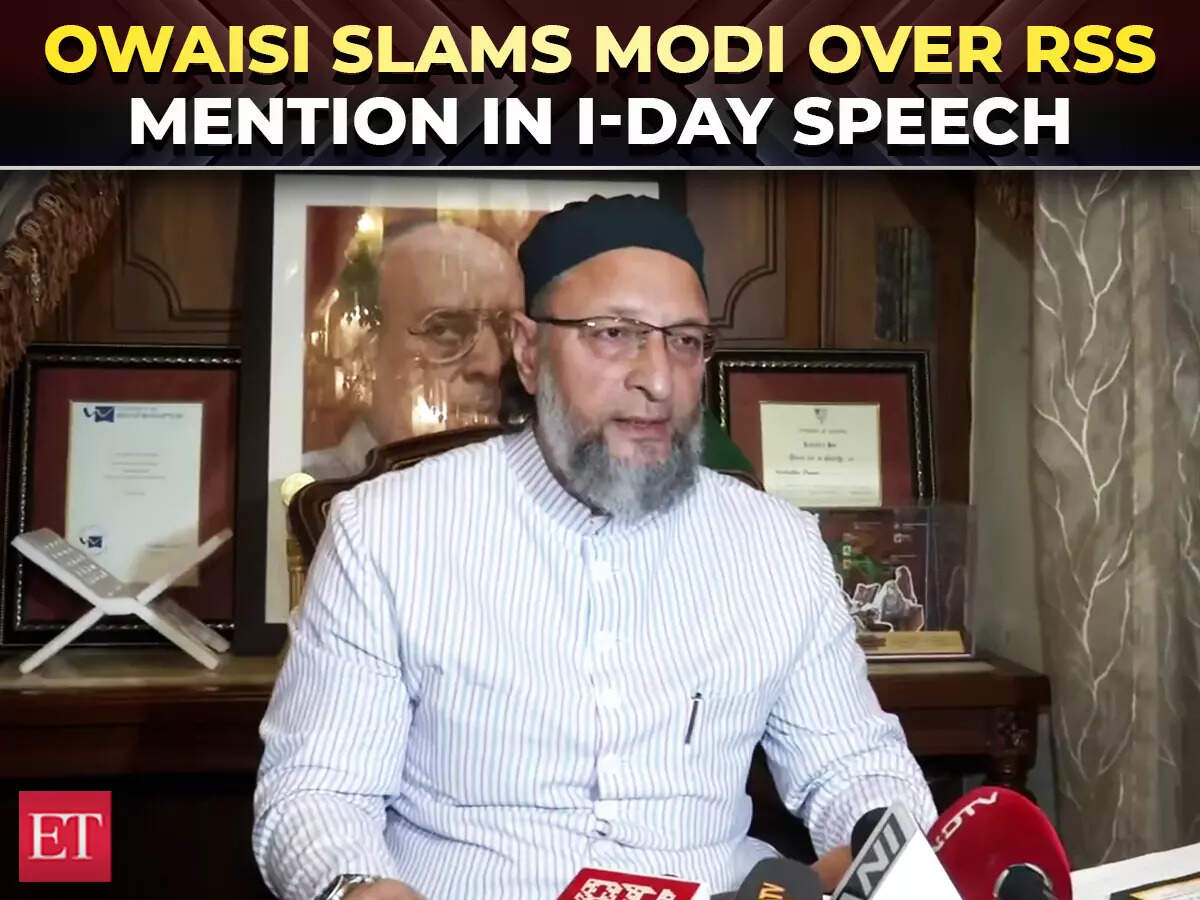 'Insult to our freedom struggle...,' Asaduddin Owaisi slams PM Modi over RSS mention in I-day speech