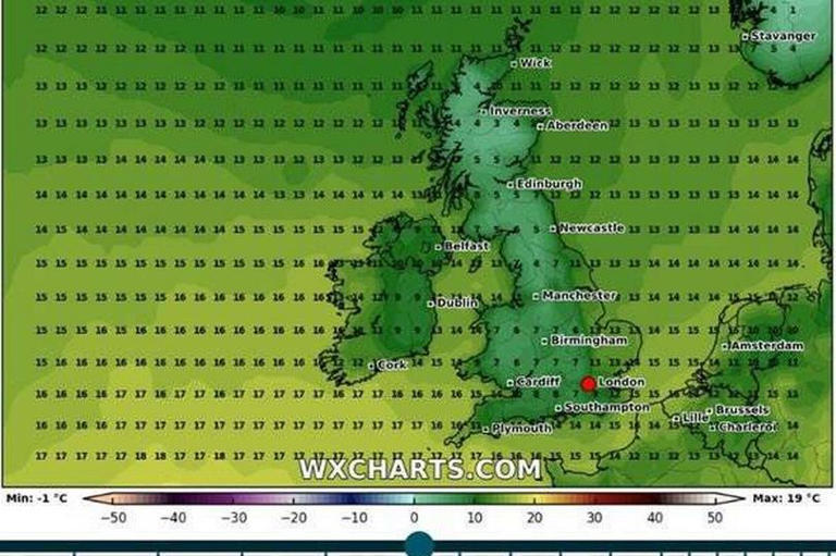 Exact date UK heatwave to end as weather maps show temperatures ...