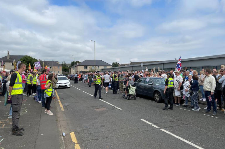 Anti-racism campaigners hit out after an anti-asylum demonstration in ...