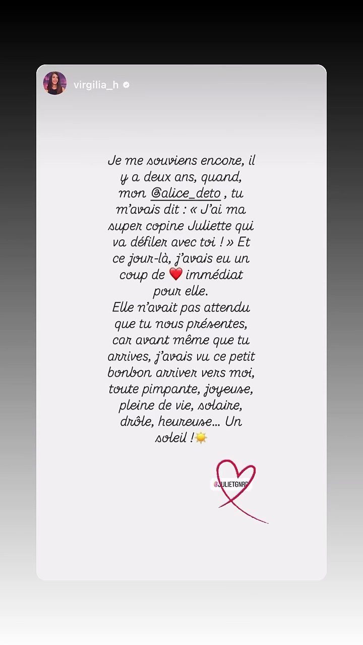 Alice Detollenaere a partagé les mots émus de Virgilia Hess après le ...