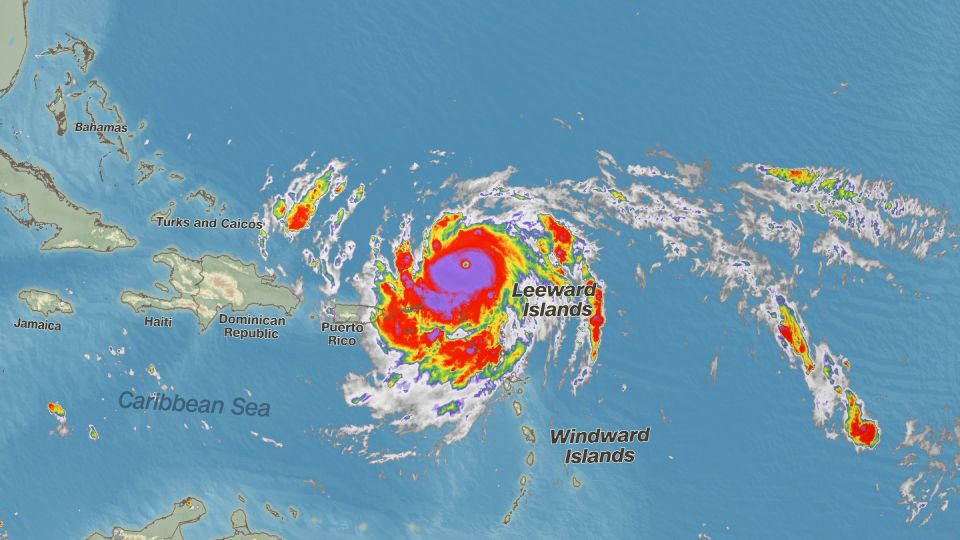 First major hurricane of the season intensifies to Category 5
