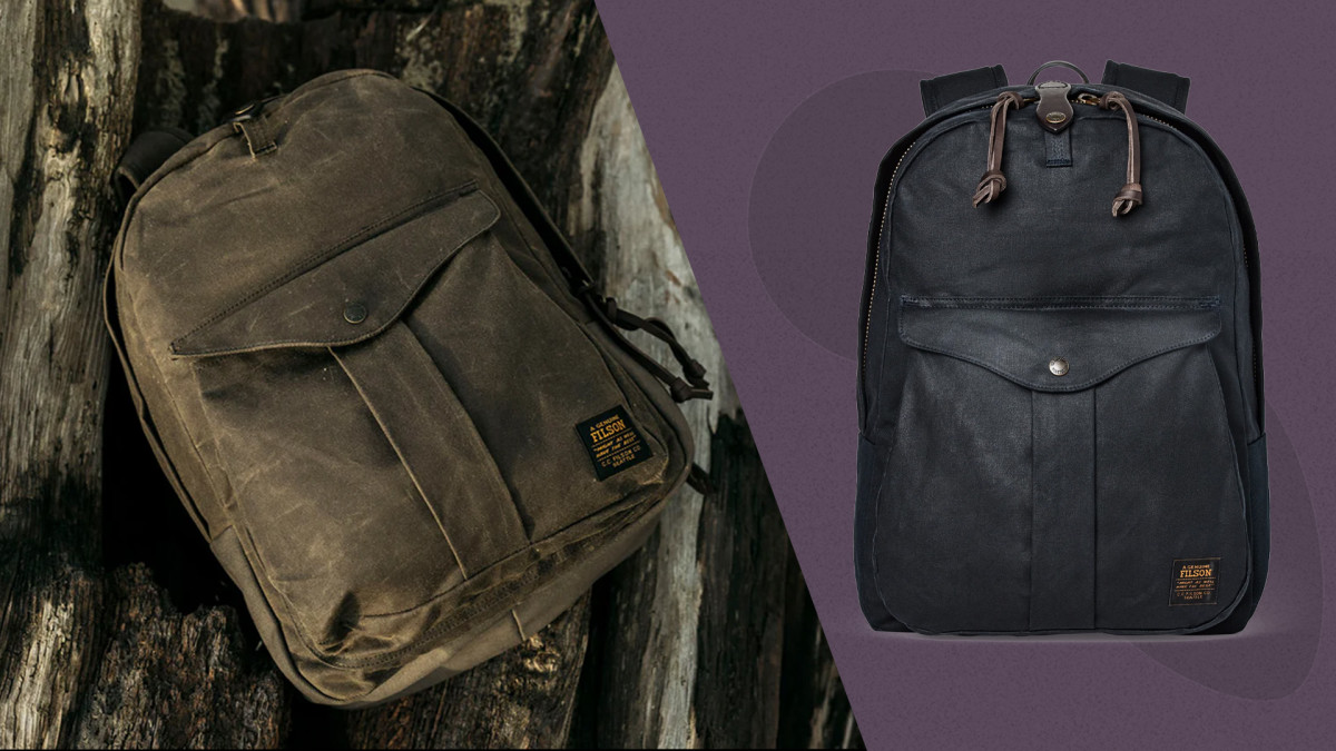 Filson's Rugged Tin Cloth Backpack That's 'Built to Take a Beating' Is ...