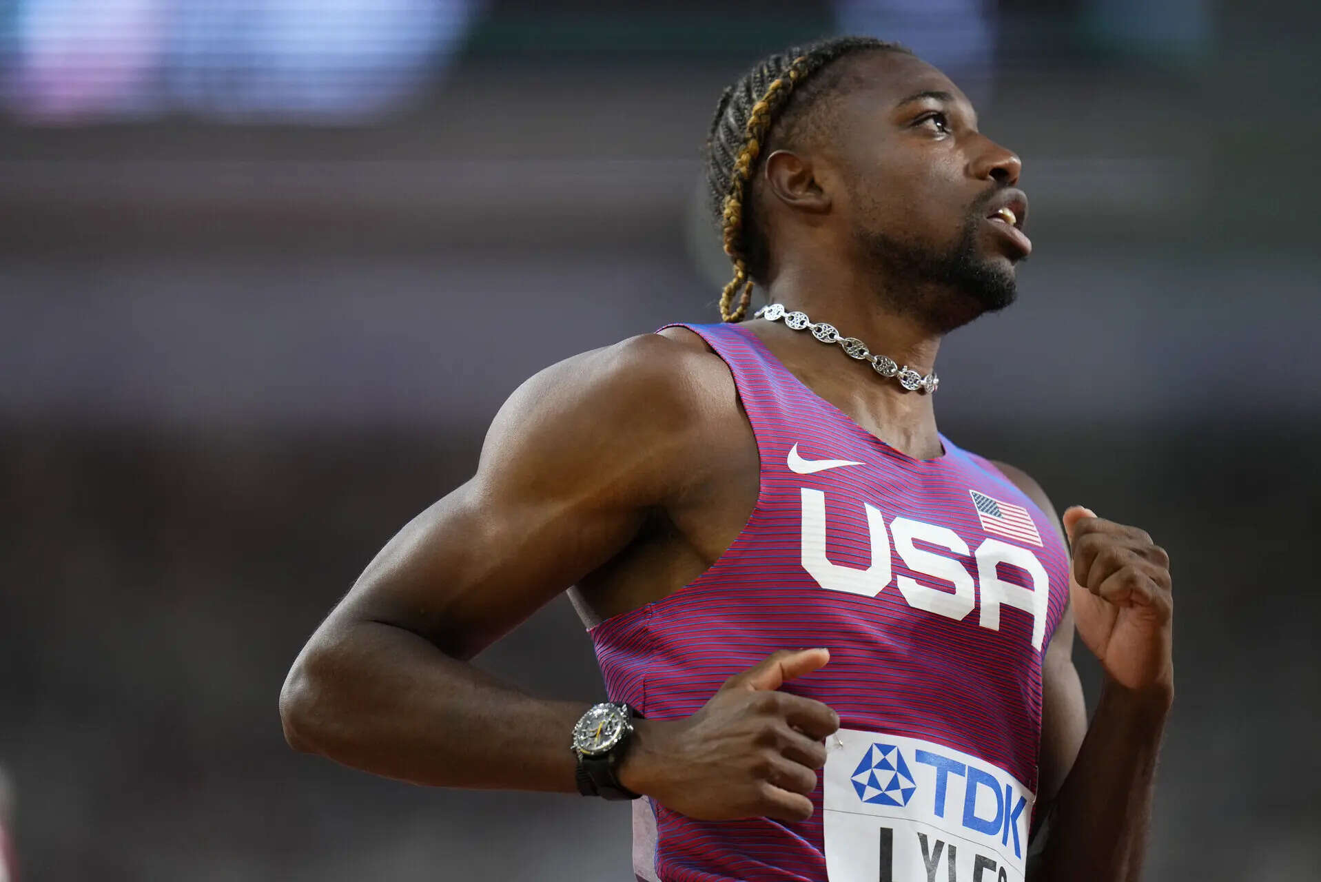 Watch: Olympic champion Noah Lyles stunned; Jamaican sprinter Kishane ...