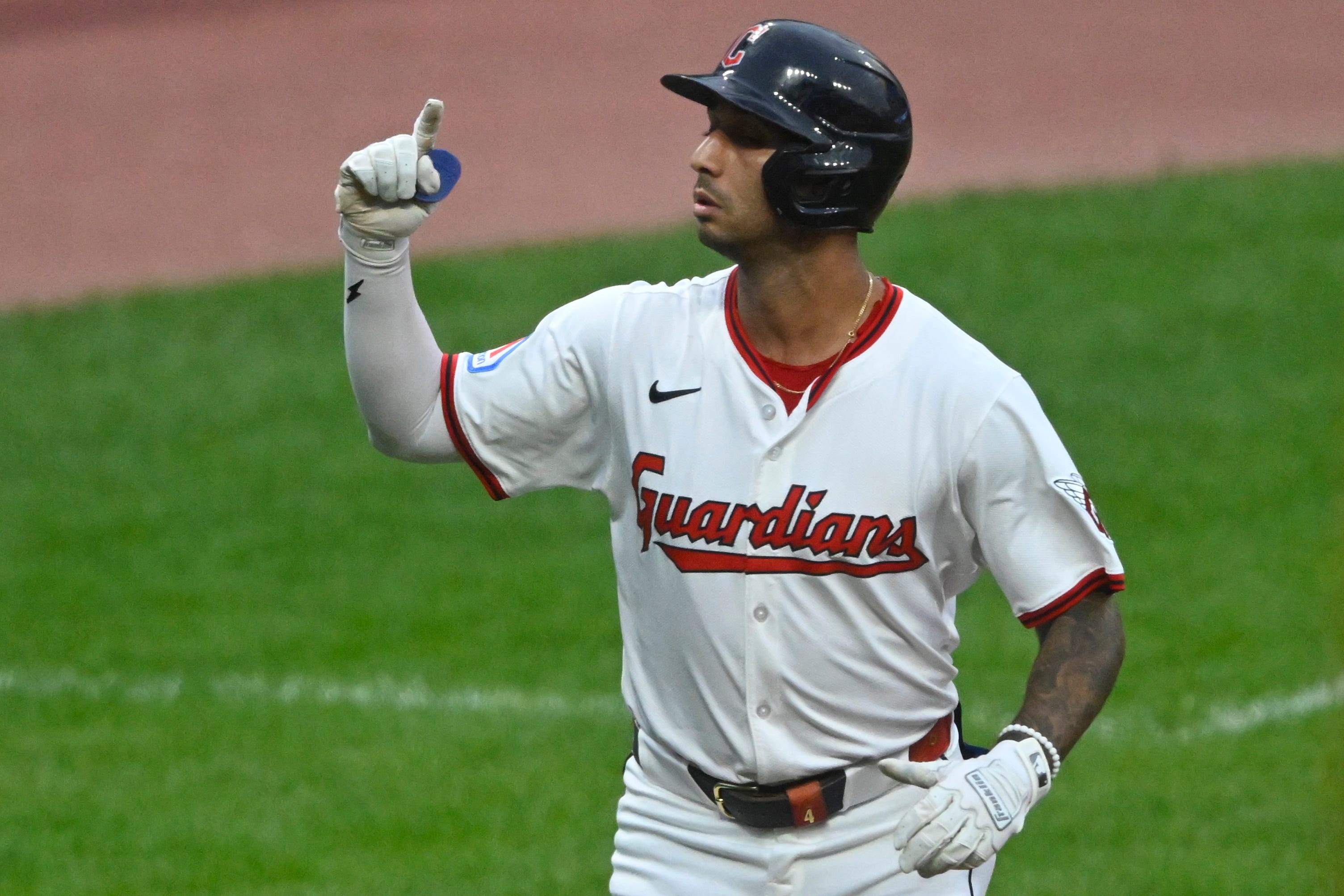 Playoff Rocchio? Guardians take lead on Brayan Rocchio home run. Bo ...