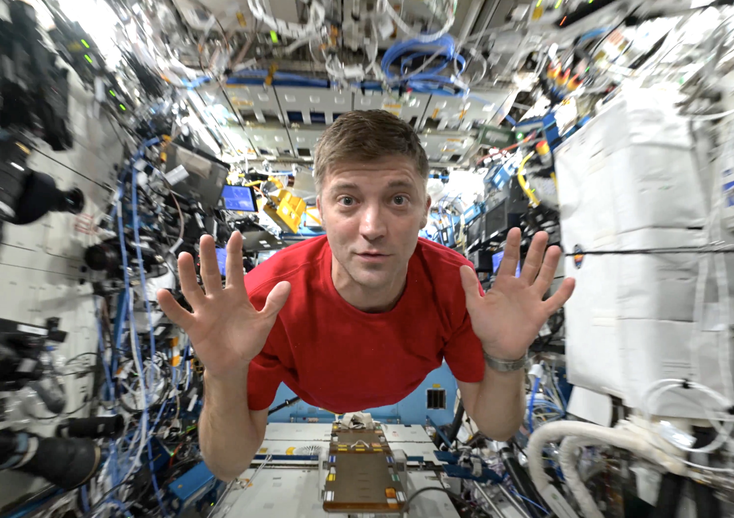 Enjoy a freaky flight through multiple modules on the ISS