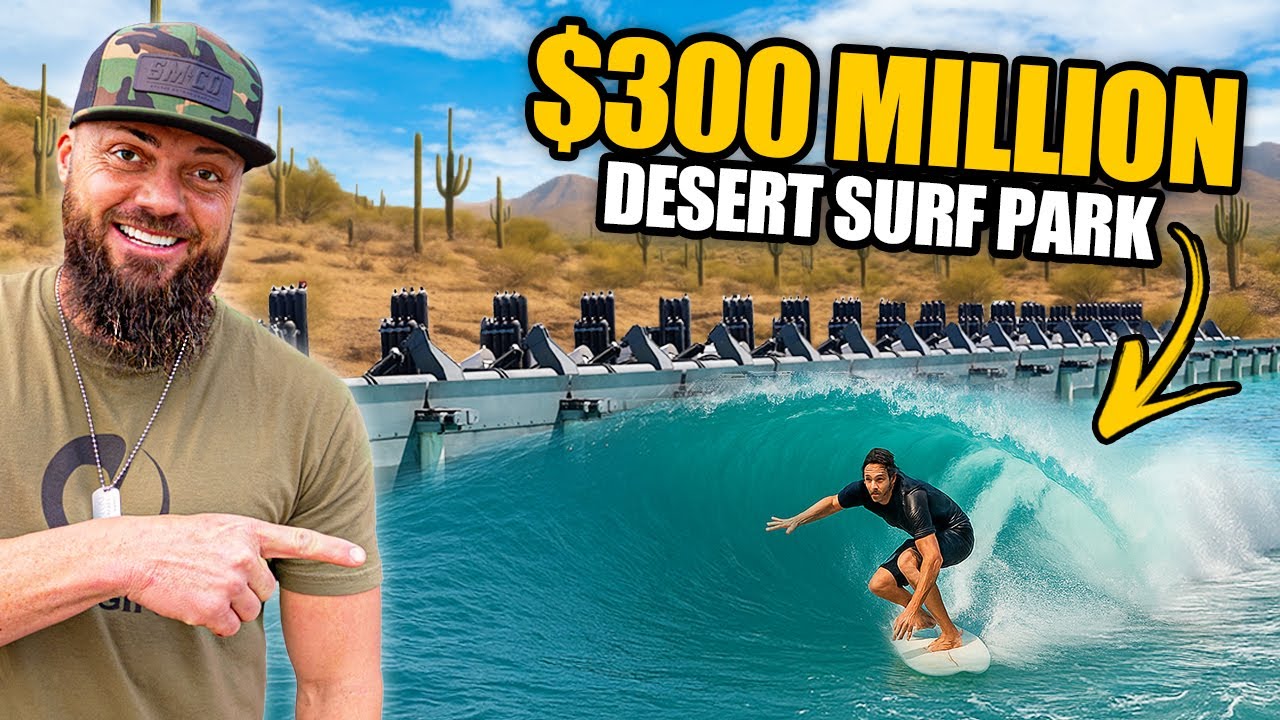 Giant Surf Wave Built in the Heart of the Desert