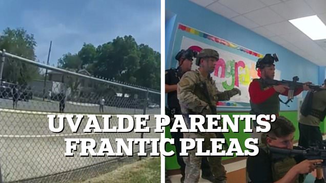 Frantic parents beg cops to storm school during Uvalde mass shooting