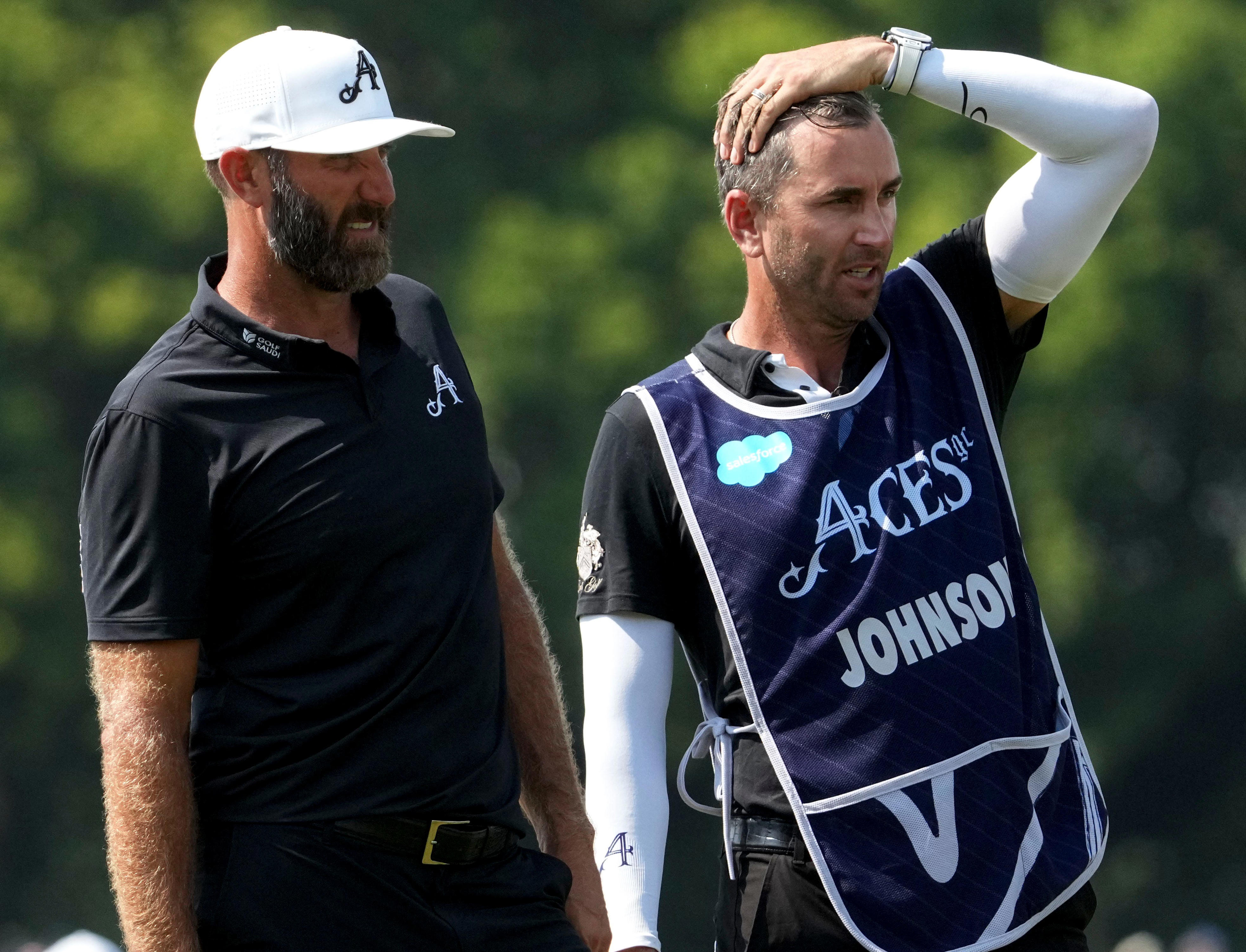Dustin Johnson pulls into a tie with Sebastian Munoz at LIV Golf ...
