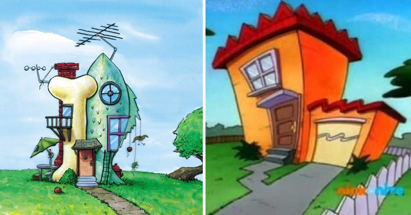 Only 90s Kids Will Recognize Who Lived in These Cartoon Houses