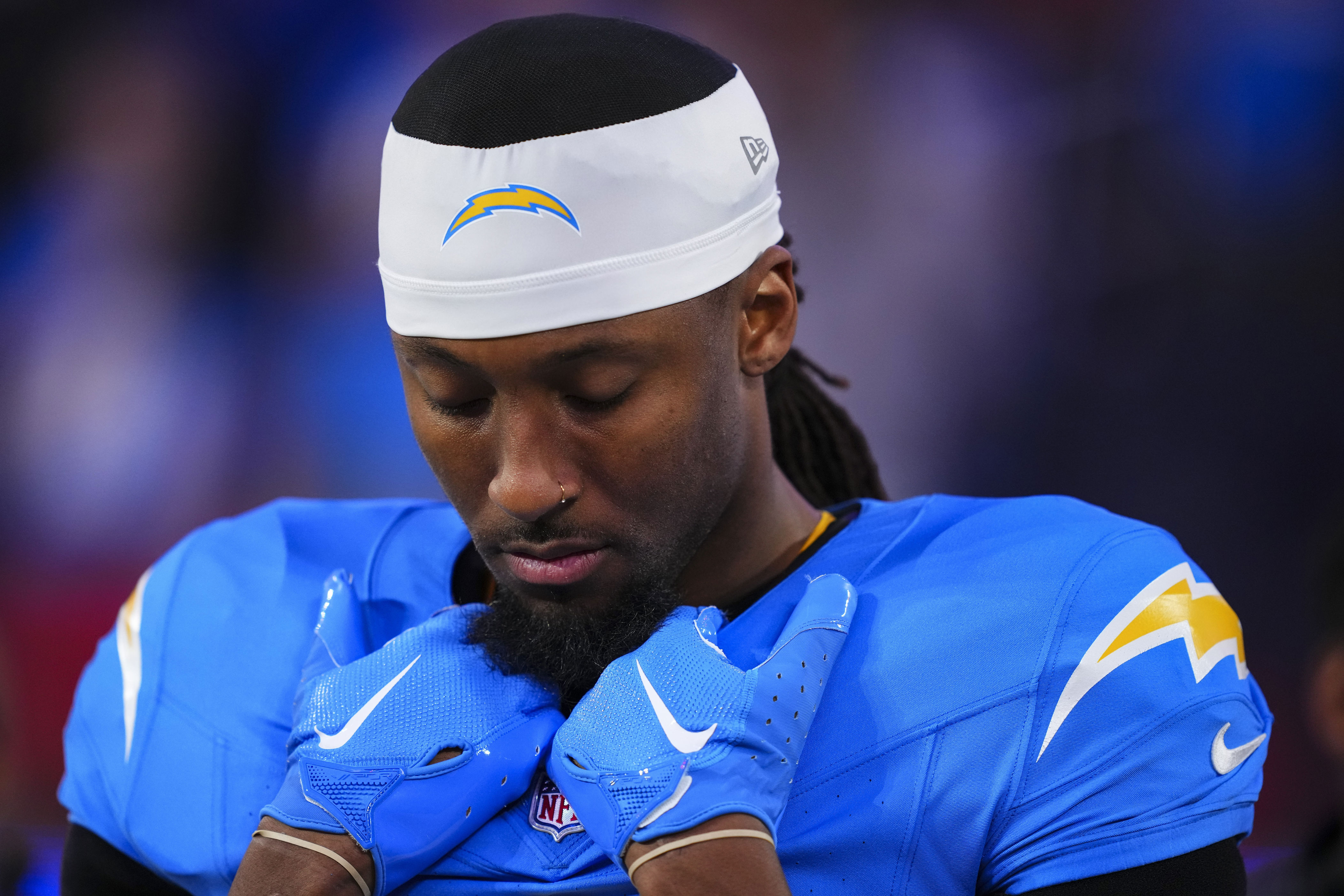 Quentin Johnston carted off vs. Rams; KeAndre Lambert-Smith heads to ...