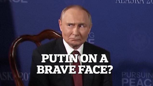 Putin makes odd faces as press question his killing of civilians