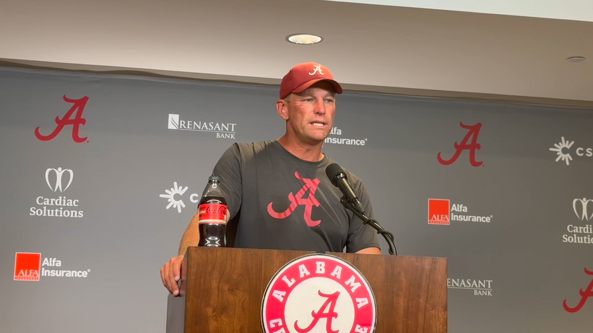 Kalen DeBoer discusses the final week of Fall camp and the team's health