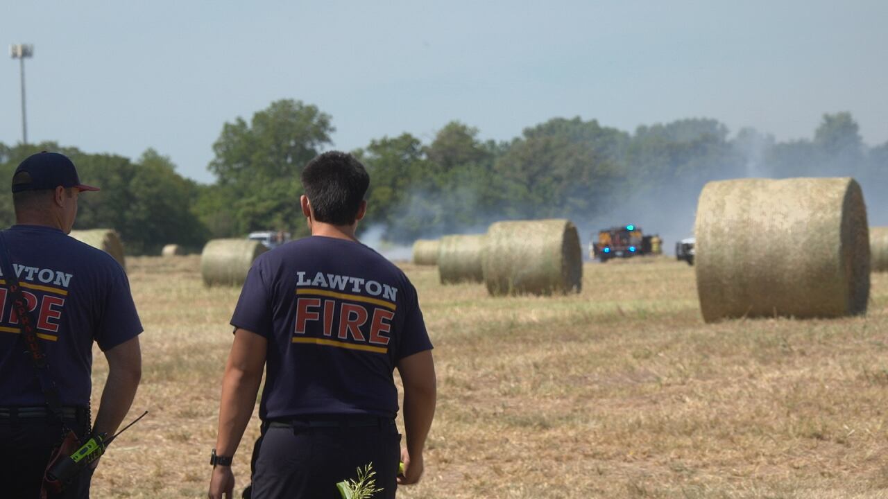 Fire crews respond to brush fire in east Lawton