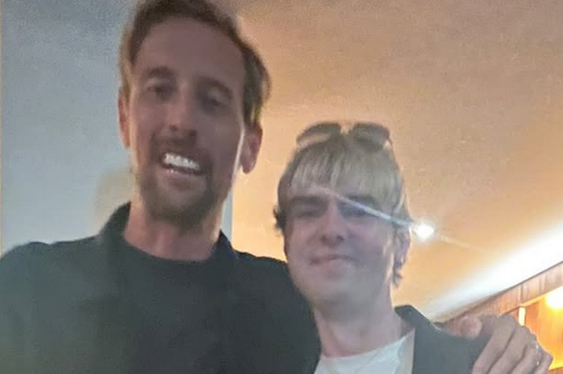 Peter Crouch enjoys Oasis gig at Croke Park after rushing from Villa Park