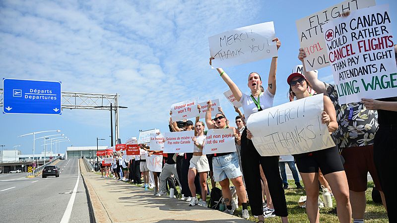 Grève des hôtesses et stewards d'Air Canada : reprise progressive des vols