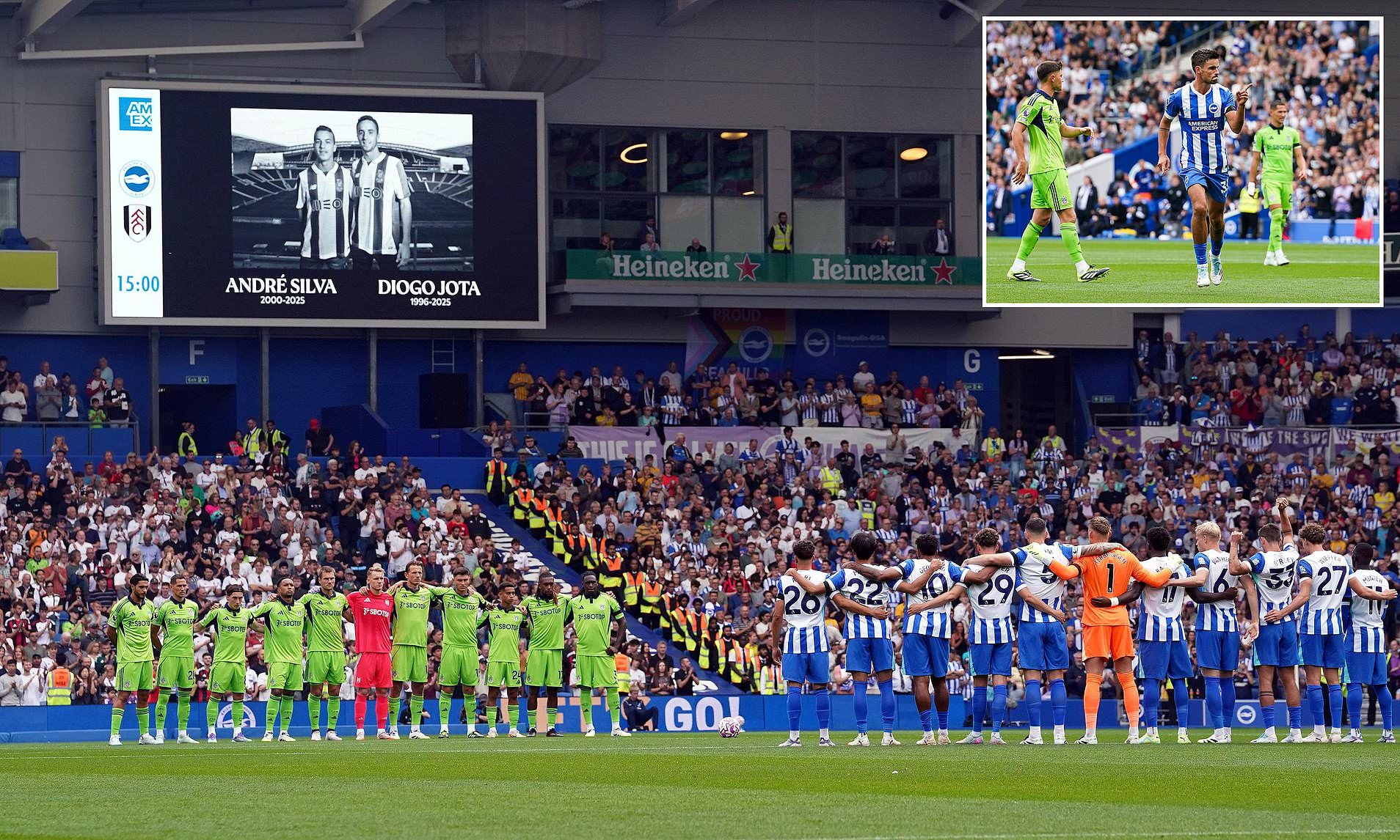 Brighton fan tragically dies after falling ill in the stands during ...