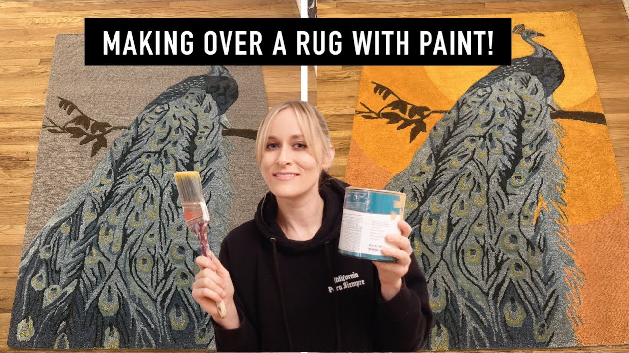 Paint and transform your rug with a simple DIY method