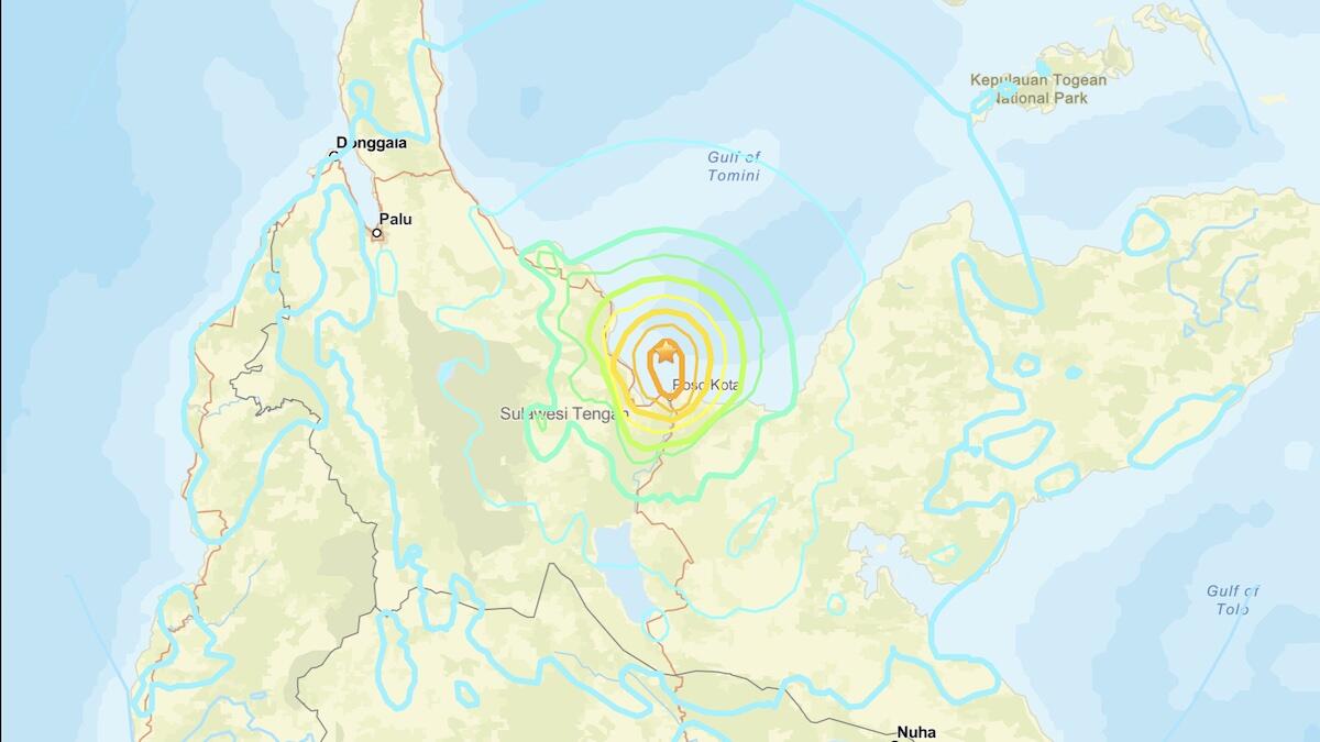 5.8 Magnitude Earthquake Reported