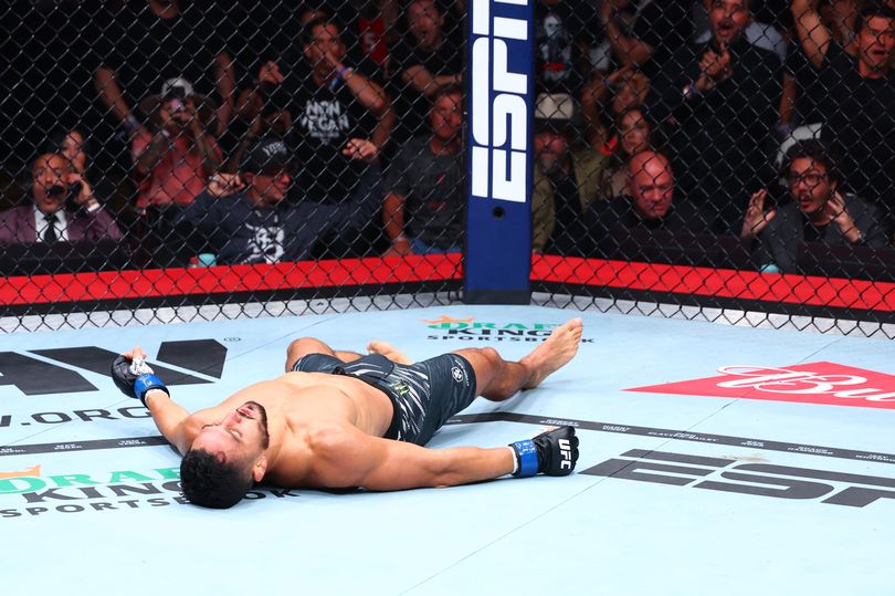 UFC 319 star Aaron Pico rushed to hospital after horror elbow KO as ...