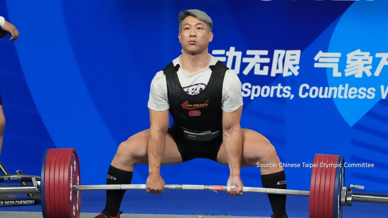 Taiwan Wins Third Gold at 2025 World Games With Weightlifting Victory