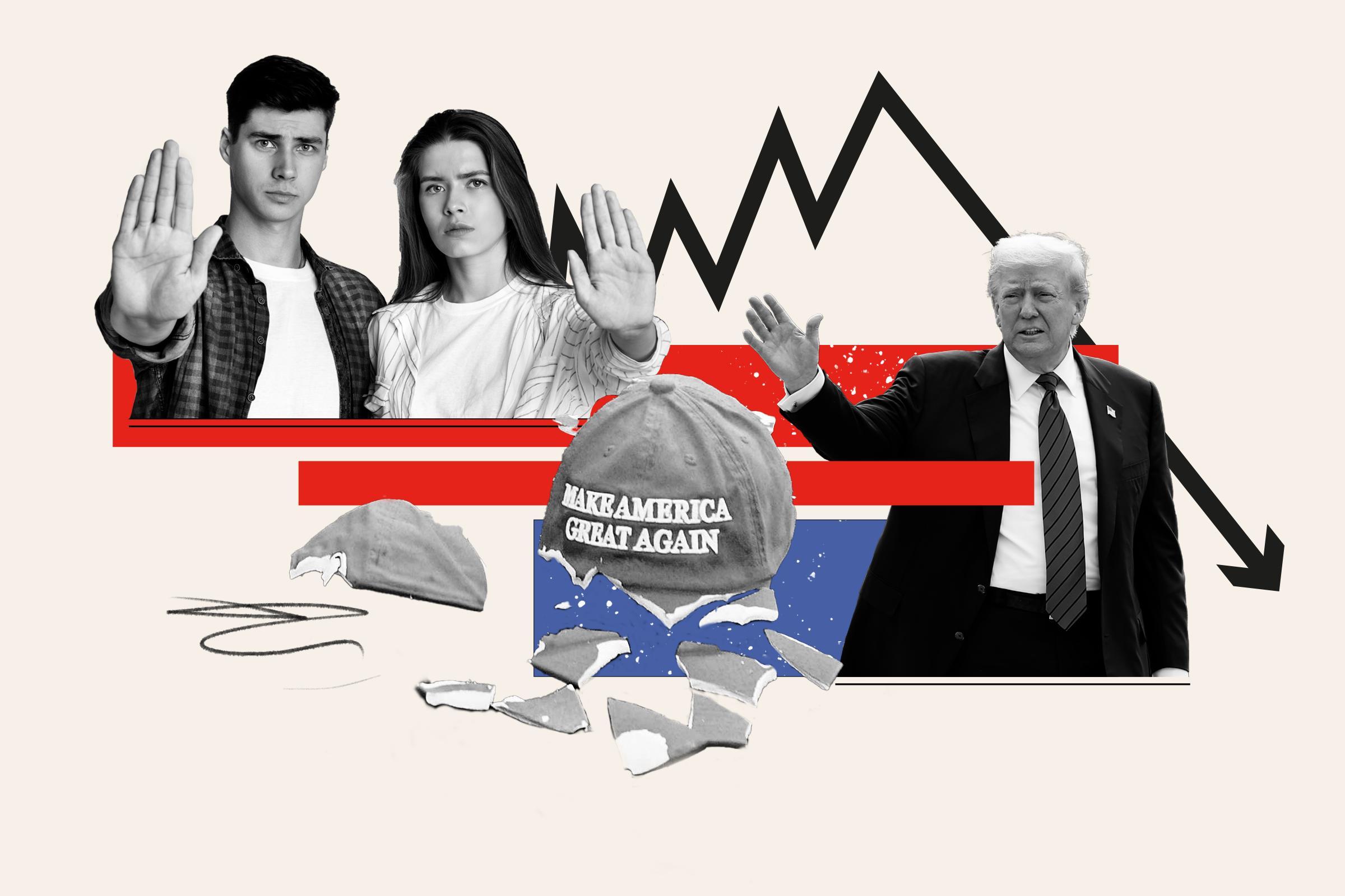 Donald Trump's approval rating plummets with millennials