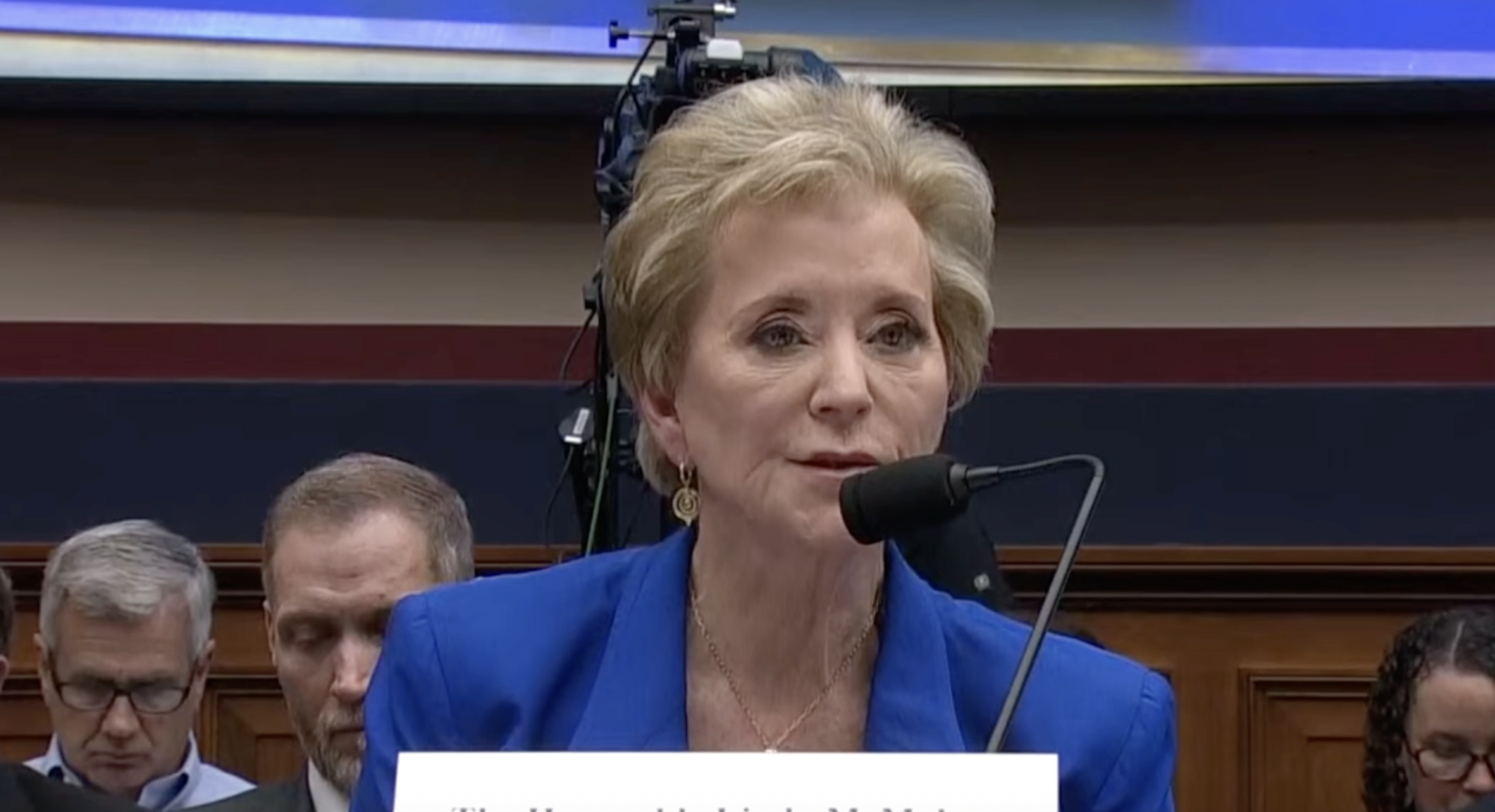 'I Won't Answer Your Question': Secretary Linda McMahon Plugs Her Ears, Refuses To Answer For ...