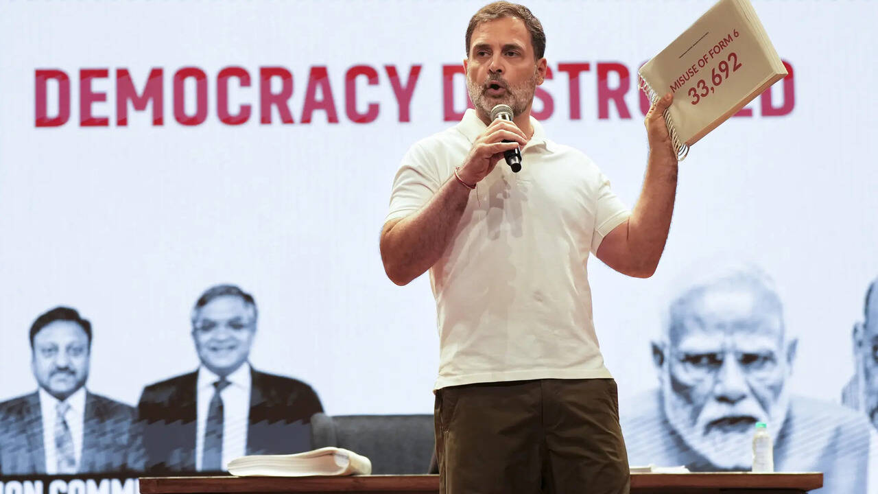 Explained: The 'Vote Chori' Row Shaking Indian Politics And An Unusual ...