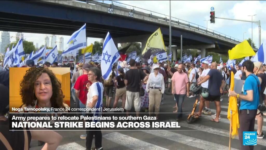 Protesters go on strike in Israel demanding ceasefire