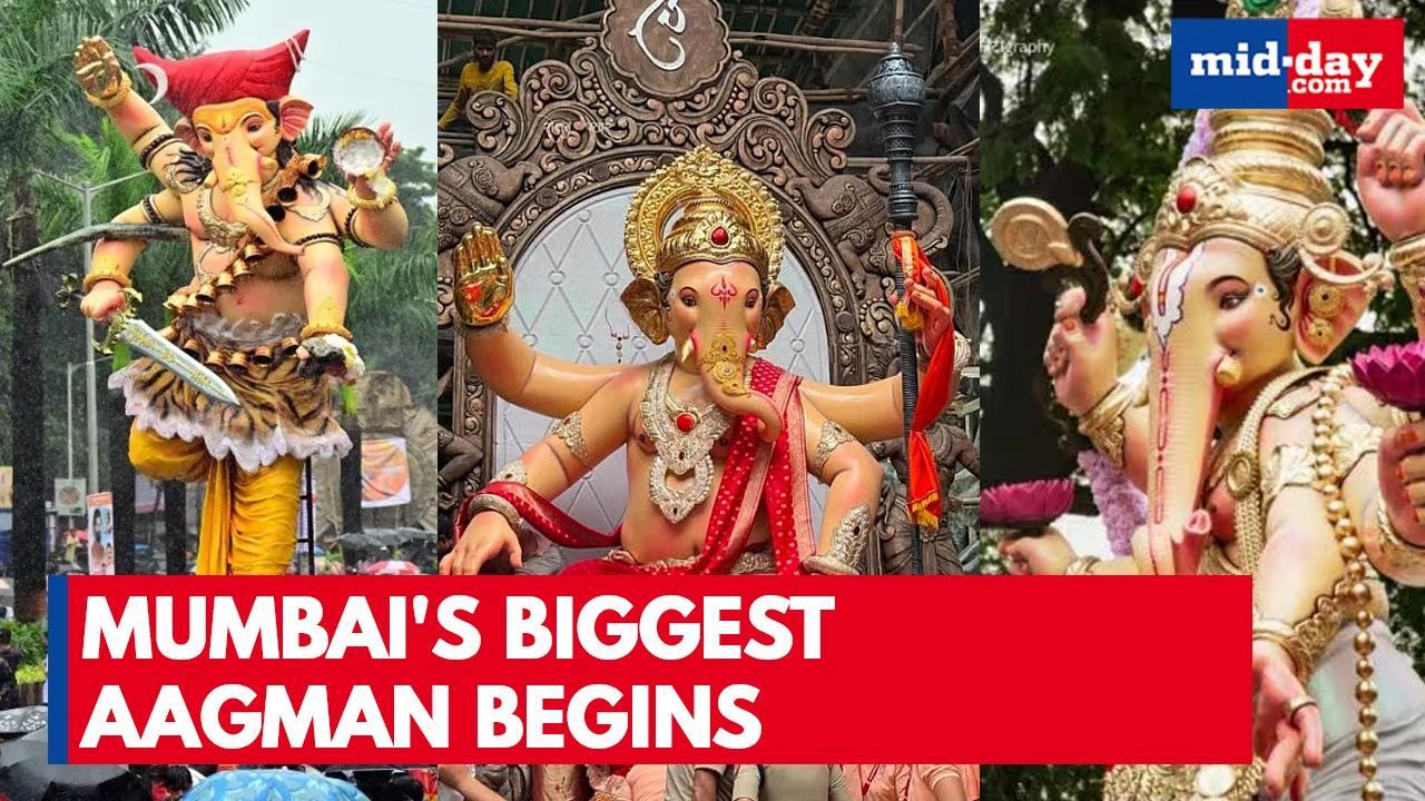 Ganesh Chaturthi 2025: Mumbai`s Biggest Pandals Aagman BEGINS | CHINCHPOKLI