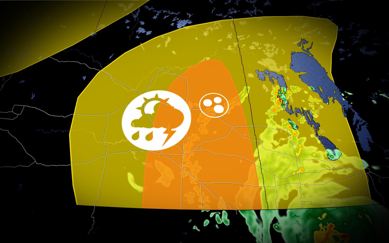 Favourable environment for severe weather in southern Saskatchewan