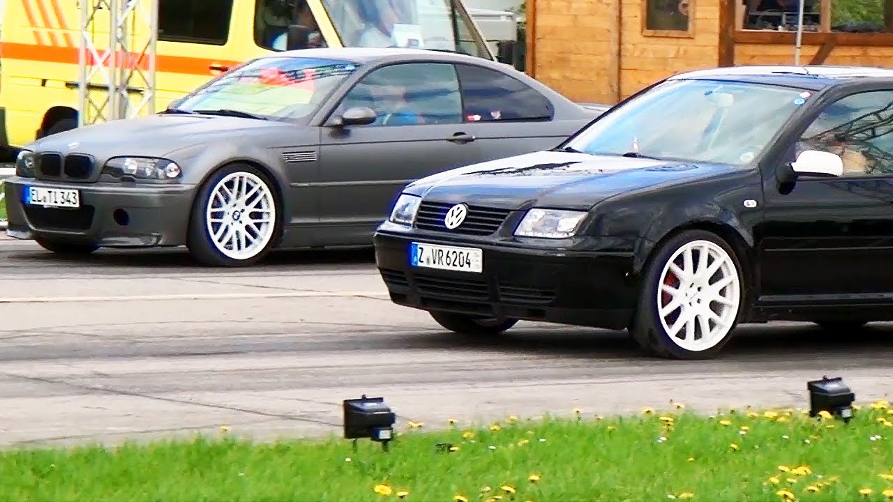 BMW M3 CSL E46 vs VW Bora VR6 – 1/4 Mile