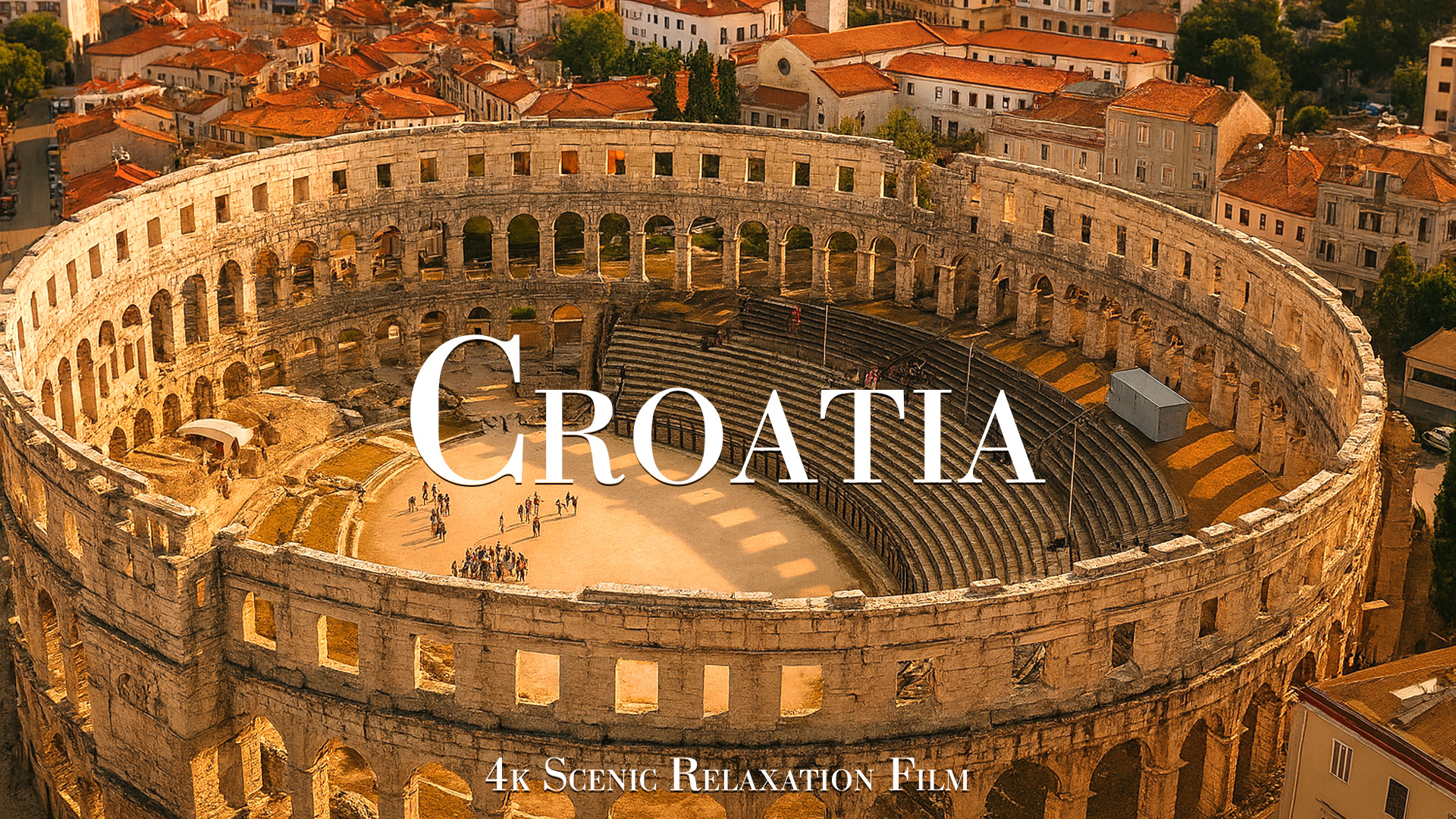 La Croatie vue du ciel : paysages de Rovinj, Pula, îles Brijuni et ...