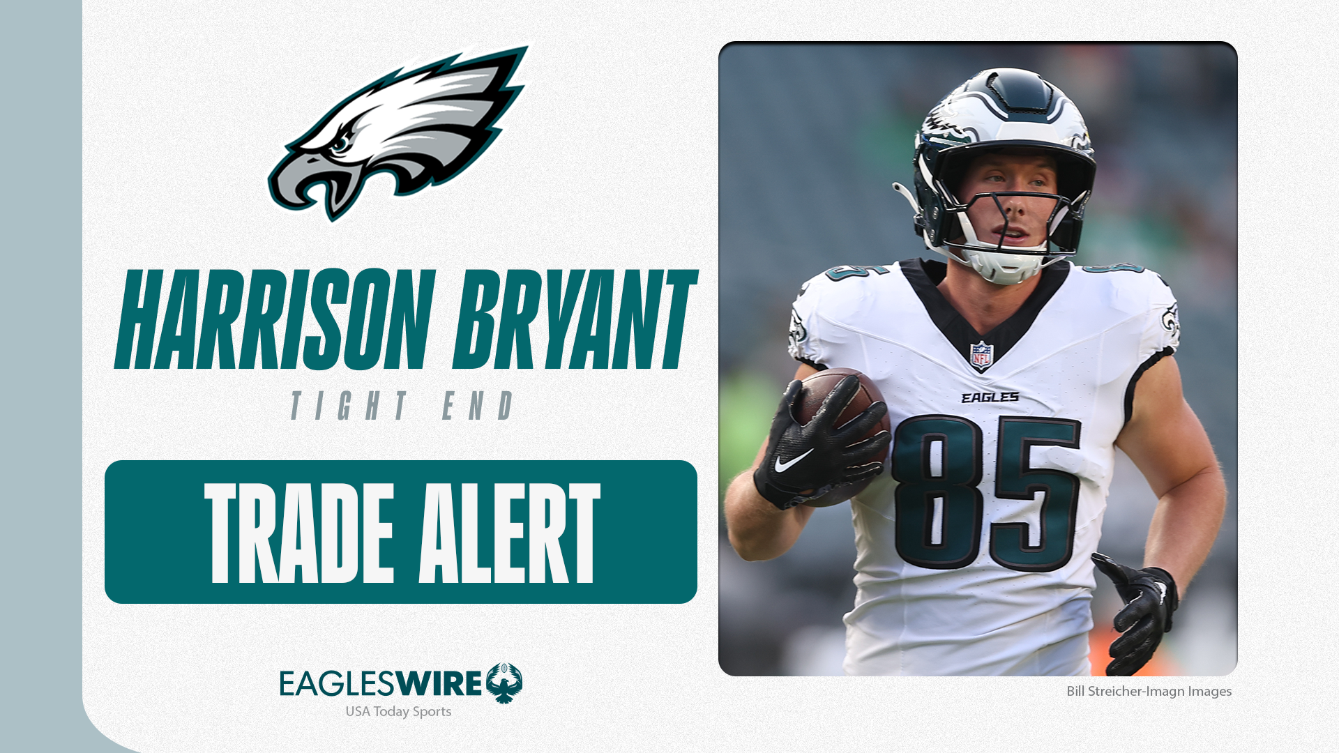 Details on Eagles trading TE Harrison Bryant and a draft pick to Texans for John Metchie