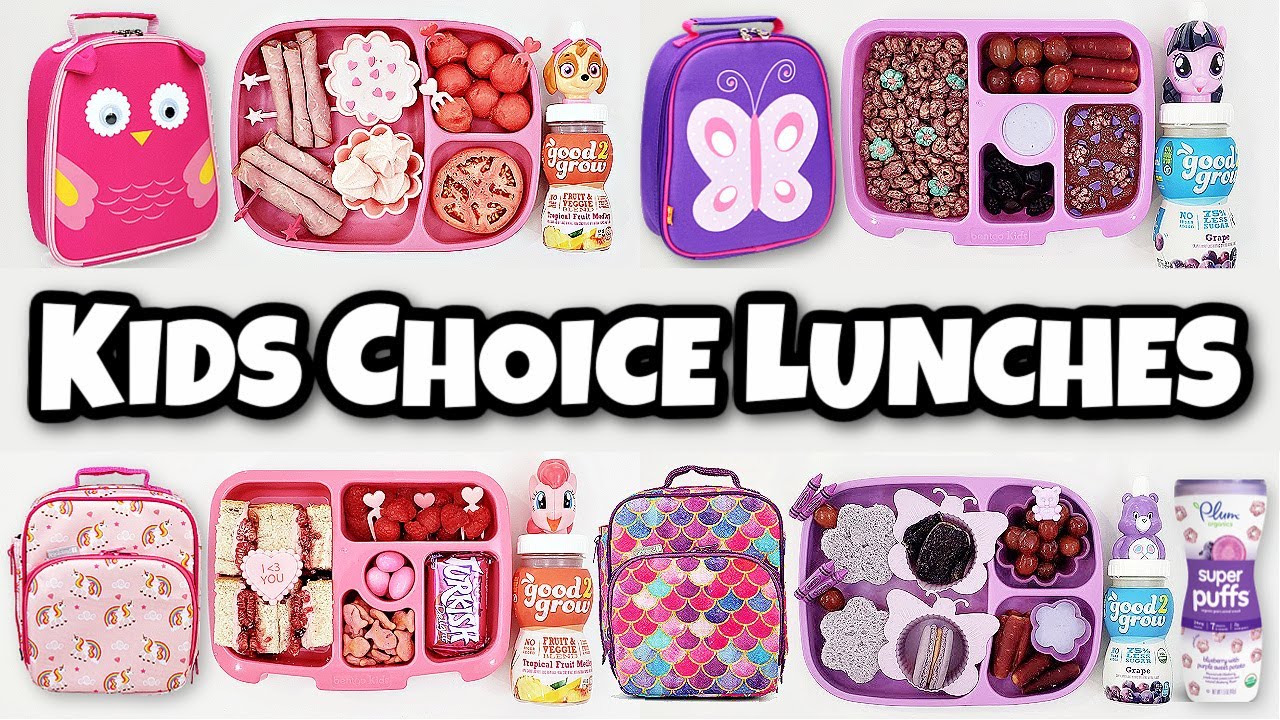 Kids Choice Lunches *NO BUDGET* PINK vs PURPLE