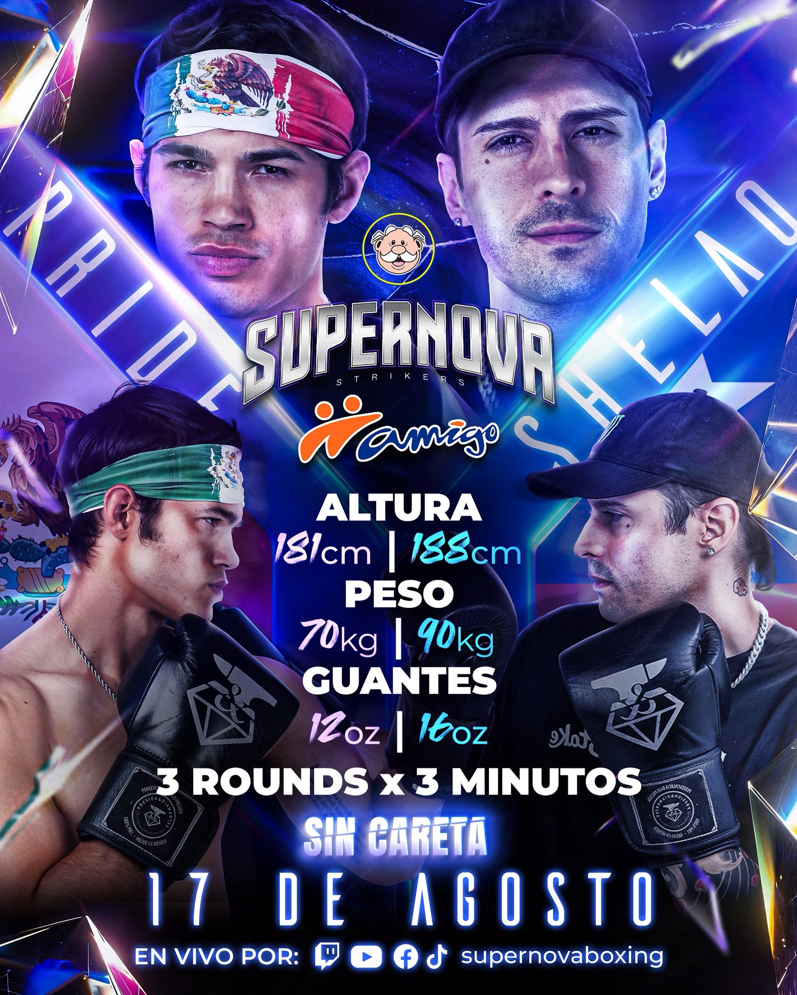 Resultado de la pelea Shelao vs Luis Pride en Supernova Strikers