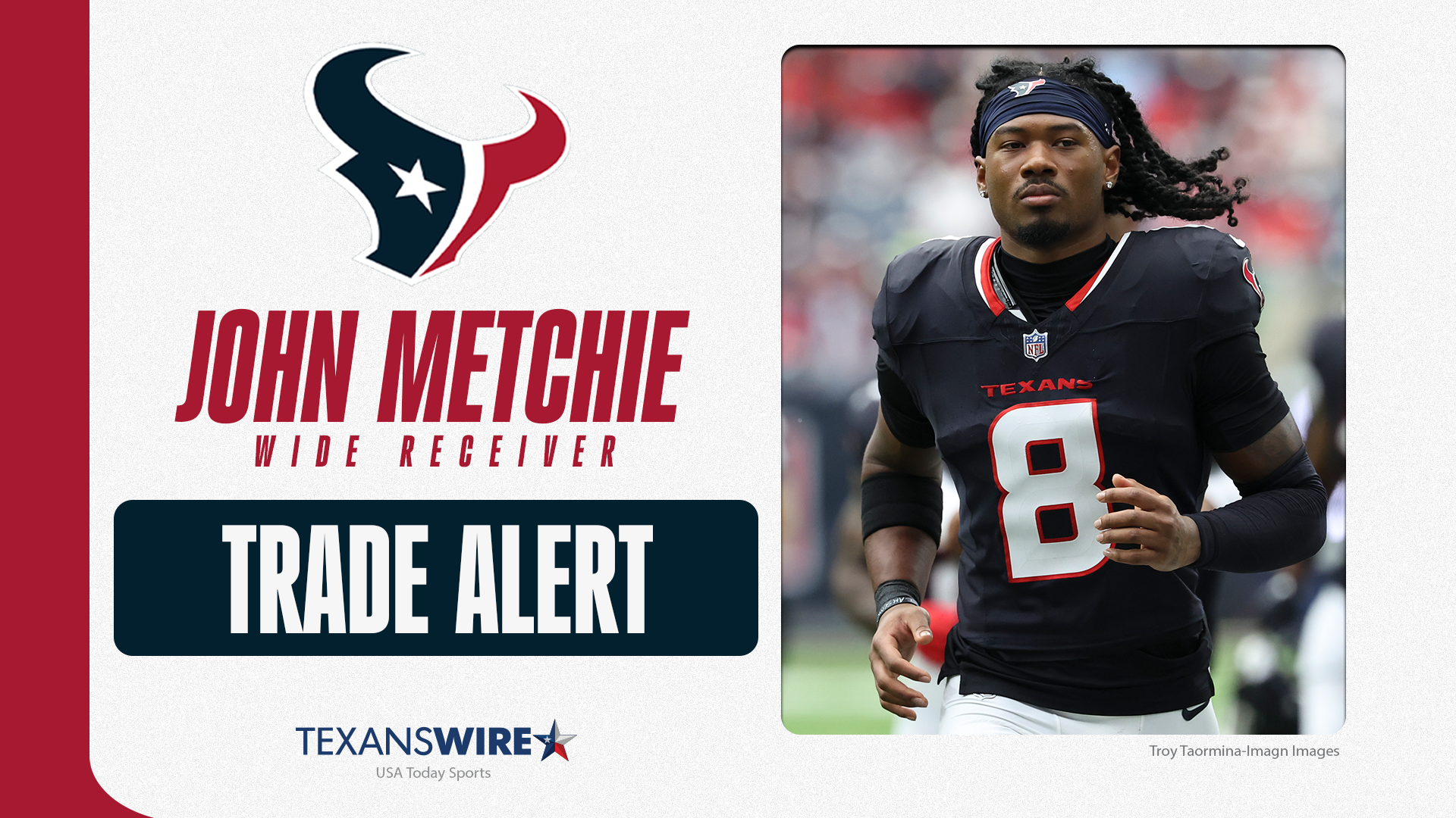 Texans trade veteran WR John Metchie III for TE Harrison Bryant, Day 3 ...