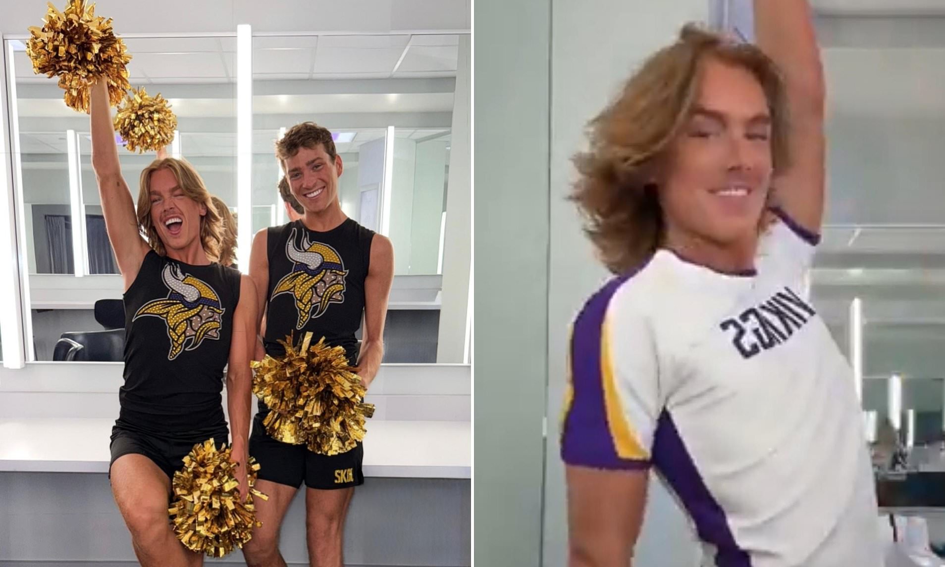 Minnesota Vikings' male cheerleaders hit back at seismic backlash with pointed Instagram post