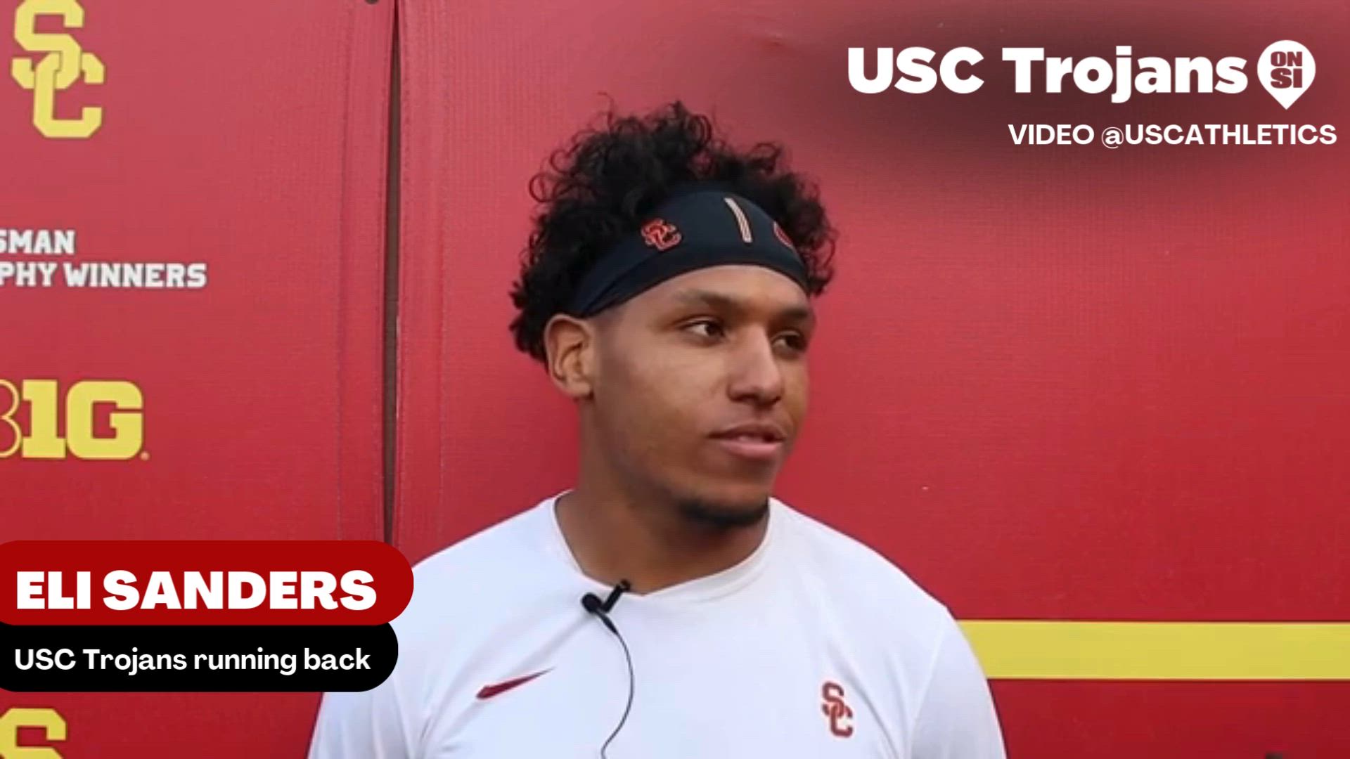 USC Trojans running back Eli Sanders discusses the variety in the ...