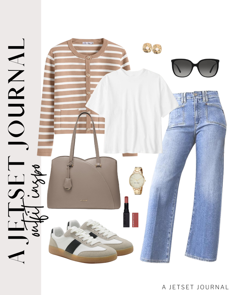 Achieve the Cool Girl Look With Your Fave Light Layer Cardigan and Jeans
