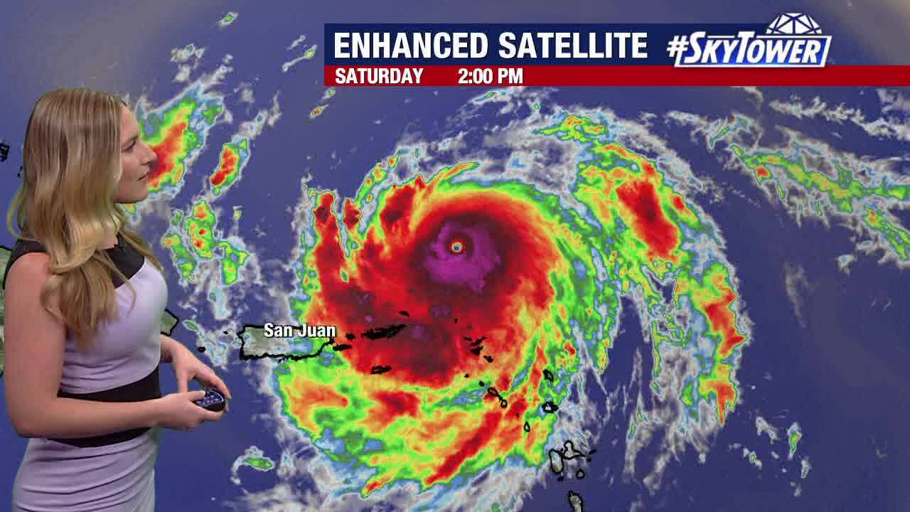 Tracking Hurricane Erin as it moves west