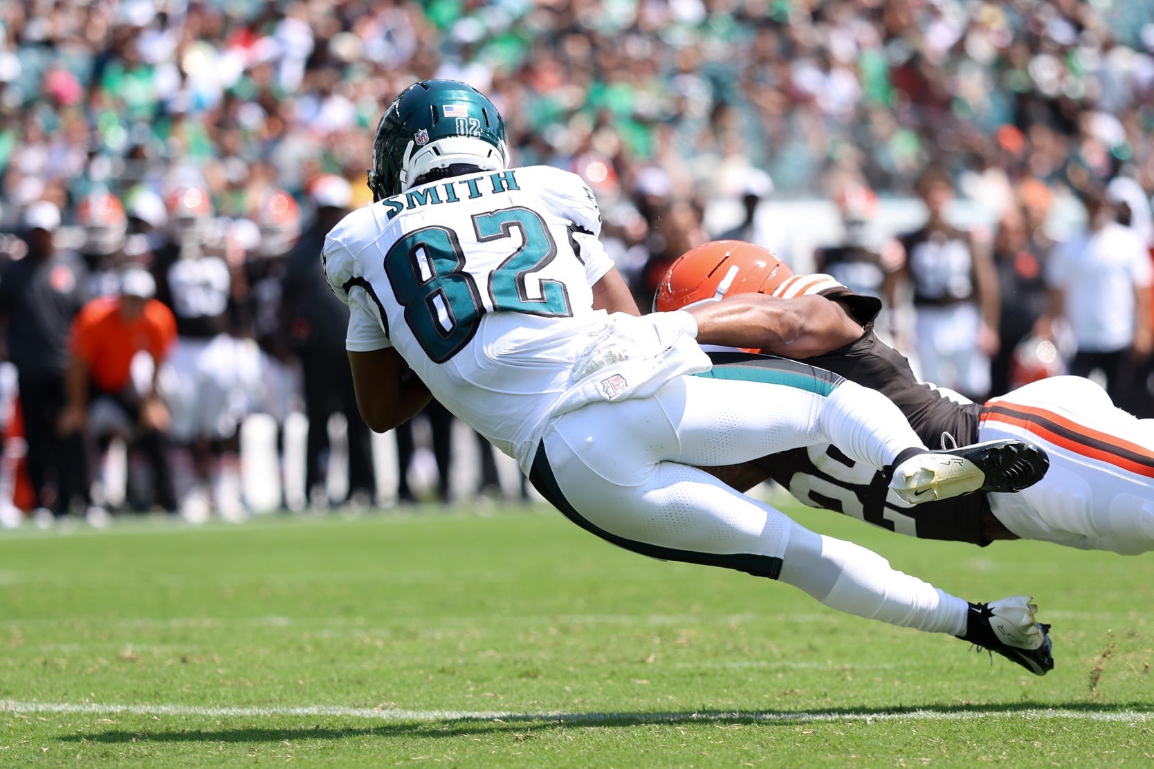 NFL roster cuts: Eagles waive WR Ainias Smith